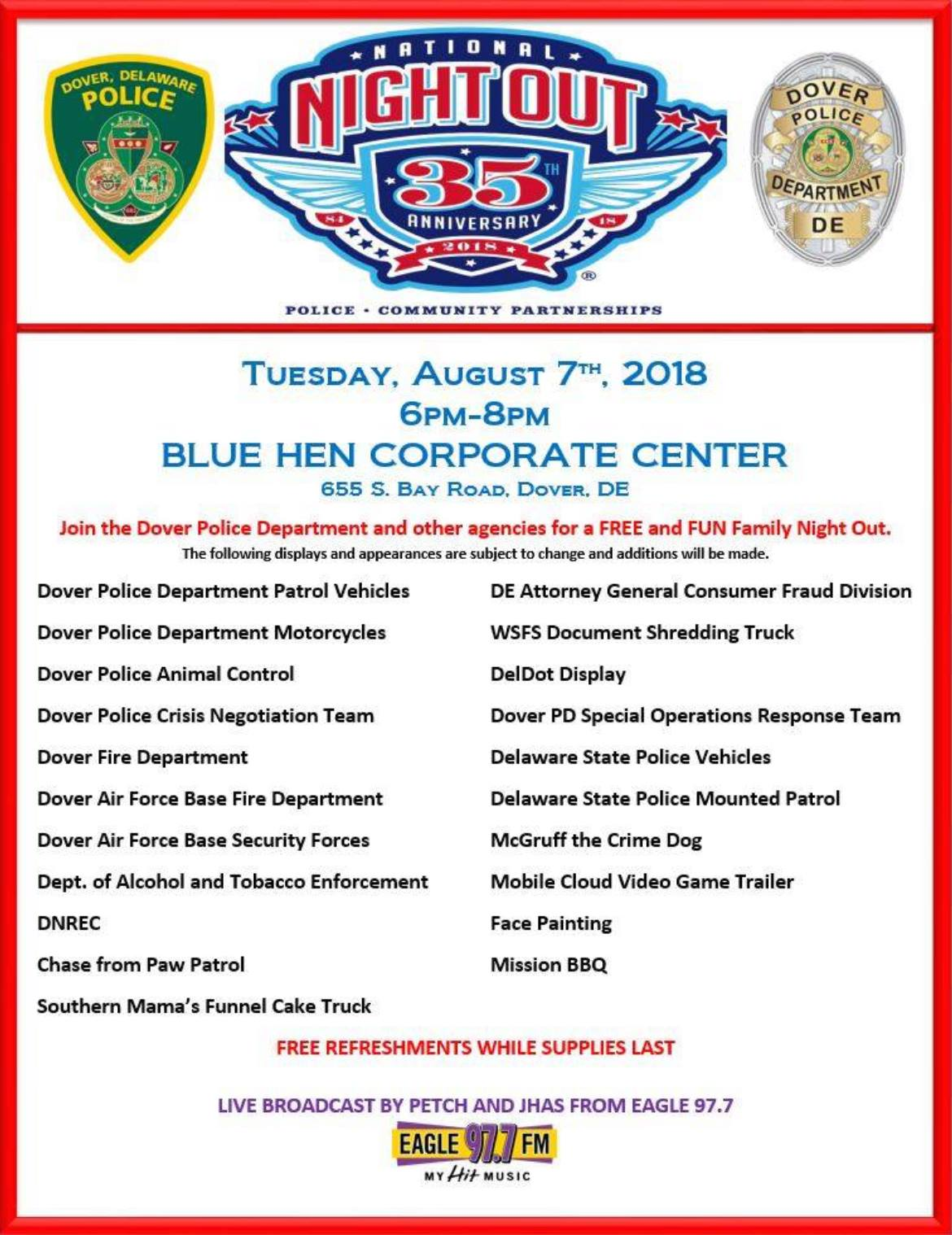 Tonight Is National Night Out, Check Out Our List Of Delaware’s Events ...