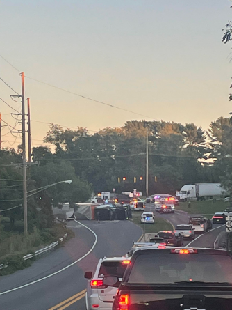 Happening Now: Overturned Tractor-Trailer Closes Lancaster Pike In ...